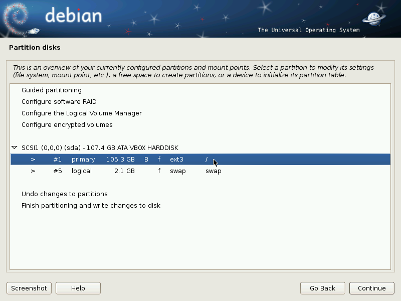 Debian 6 installation and disk partitioning guide | LinuxBSDos.com