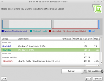 How to dual-boot Linux Mint Debian Edition and Windows 7 | LinuxBSDos.com