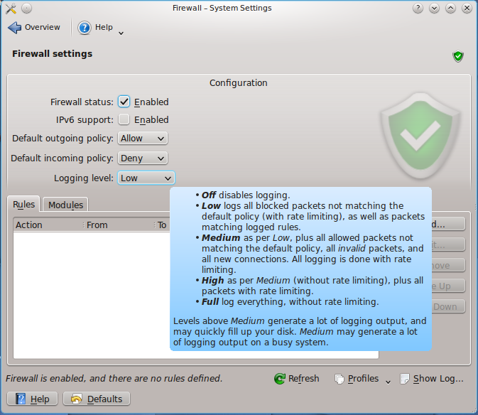 3 graphical clients for managing the Uncomplicated FireWall ...