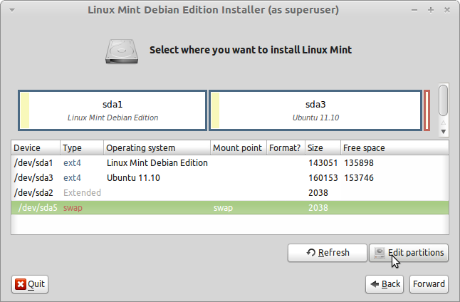 Manual Disk Partitioning Guide For Linux Mint Debian