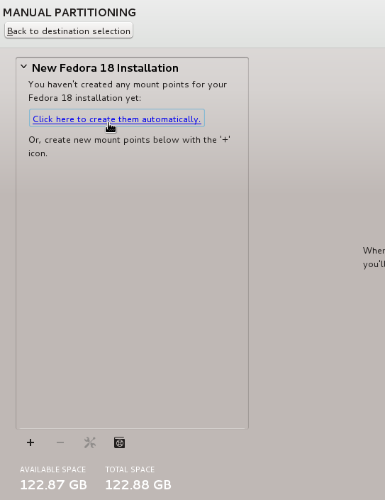 Semi-manual LVM disk partitioning guide for Fedora 18 | LinuxBSDos.com