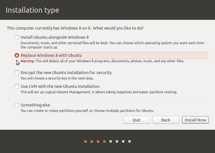 Installation and disk partitioning guide for Ubuntu 13.10 | LinuxBSDos.com