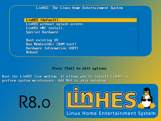 LinHES R8 home entertainment system Released | LinuxBSDos.com