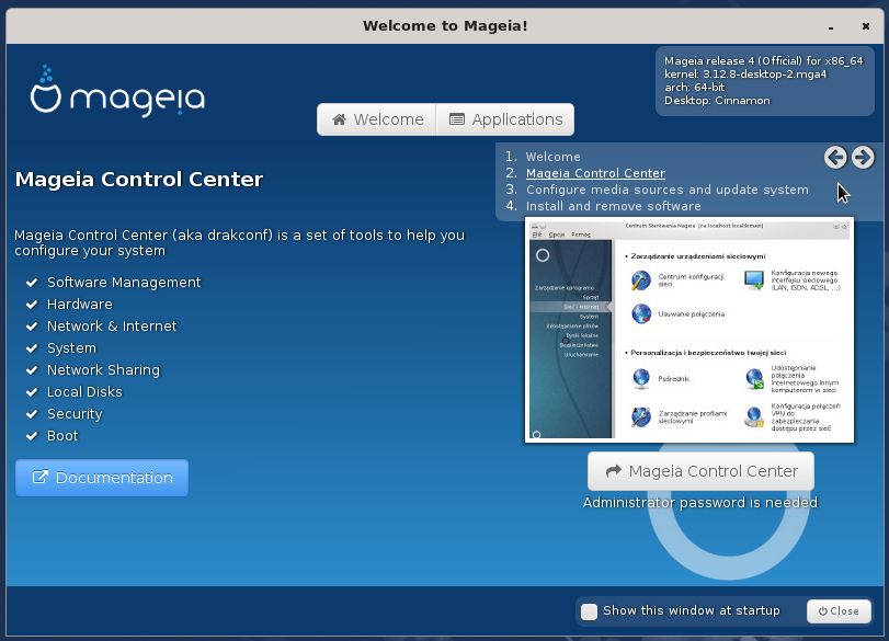 Mageia 4 Cinnamon, KDE and GNOME 3 screen shots | LinuxBSDos.com