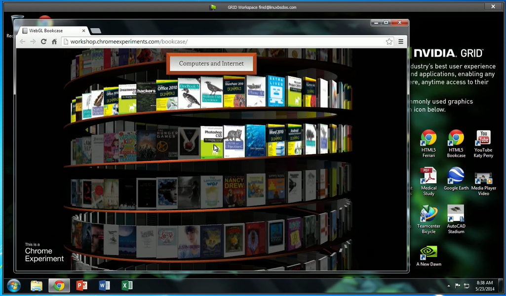 Test driving NVIDIA GRID Workspace (Windows client). Linux client is in ...