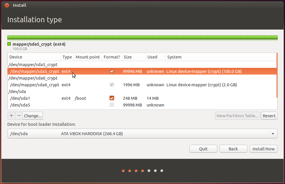 How to install Ubuntu 14.04 on encrypted MBR partitions | LinuxBSDos.com
