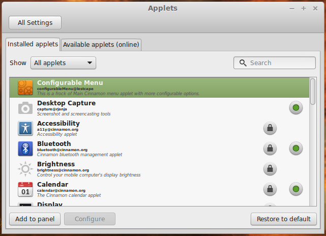 Configurable Menu: Install the best menu for Linux Mint 17/17.1 ...