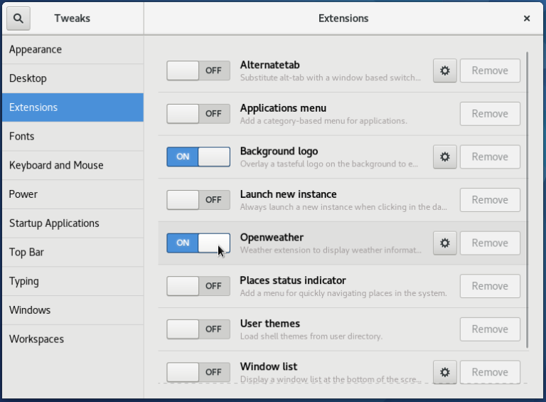 Installing GNOME Shell extensions using the Fedora package manager | LinuxBSDos.com