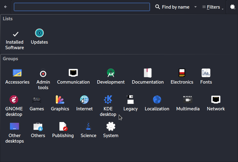 Install a graphical package manager on Kali Linux 2021.3 | LinuxBSDos.com